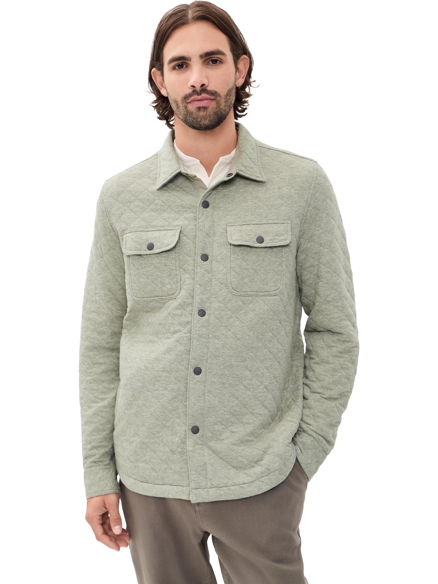 FAHERTY BRAND epic quilted fleece shacket